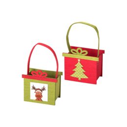 Macosa Home Geschenkbox Geschenktasche Weihnachten Nikolaus FilzGeschenkverpackung (2 St)