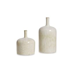 Mirabeau Tischvase Vase 2er Set Kurys creme