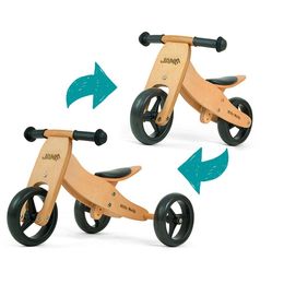 LeNoSa Laufrad 2in1 Holz Dreirad Rutscher • Kinder Lauflernrad • Balance Bike 18M+