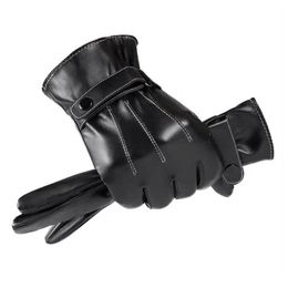 Dekorative Lederhandschuhe Winterhandschuhe