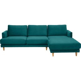 Tom Tailor HOME Ecksofa, mit Recamiere links oder rechts, Füße Eiche natur, blau