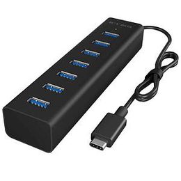 RaidSonic ICY BOX® RaidSonic ICY BOX® USB-Hub IB-HUB1700-C3 7-fach schwarz