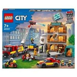 Lego Feuerwehreinsatz mit Löschtruppe