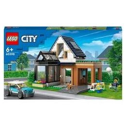 Lego Familienhaus mit Elektroauto