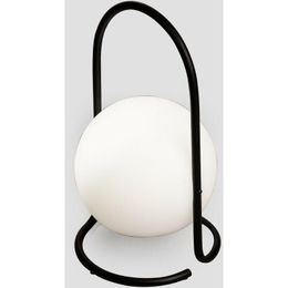 Sklum - Kabellose Outdoor LED-Tischlampe Balum Schwarz - Schwarz Neutrales Weiß