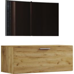 Vcm Holz TV Wand Lowboard Fernsehschrank Fernso (Farbe: Honig-Eiche, Größe: 95)