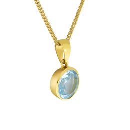 Diamonds by Ellen K. Fascination by Ellen K. Halskette 375/- Gold Blautopas blau 42/45cm Glänzend