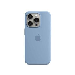 Apple Silikon Case mit MagSafe, Backcover, Apple, iPhone 15 Pro, Winterblau
