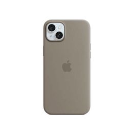 Apple Silikon Case mit MagSafe, Backcover, Apple, iPhone 15 Plus, Tonbraun
