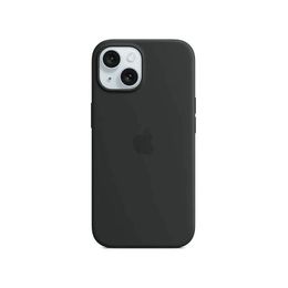 Apple Silikon Case mit MagSafe, Backcover, Apple, iPhone 15, Black