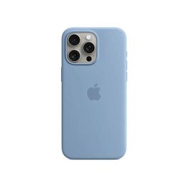 Apple Silikon Case mit MagSafe, Backcover, Apple, iPhone 15 Pro Max, Winterblau
