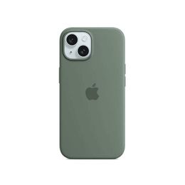 Apple Silikon Case mit MagSafe, Backcover, Apple, iPhone 15, Zypresse