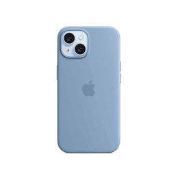 Apple Silikon Case mit MagSafe, Backcover, Apple, iPhone 15, Winterblau