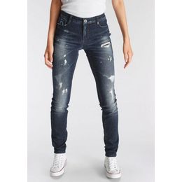alife and kickin Alife & Kickin Low-rise-Jeans Laser SLIM-FIT NolaAK NEUE KOLLEKTION, blau
