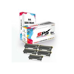 SPS Tonerkartusche Druckerpapier A4 + 5x Multipack Set Kompatibel für Brother Fax 2820