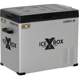 Crosstools ICEBOX 40 Kühlbox EEK: F (A - G) Kompressor 230 V, 24 V, 12 V Silber (matt), Schwarz 37 l