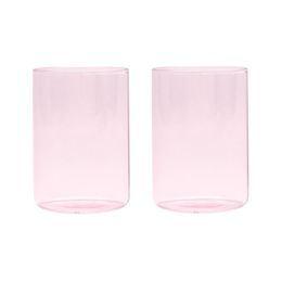 Design Letters - The Mute Favourite Trinkglas, pink (2er-Set)