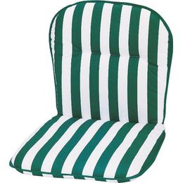 Best Sesselauflage, grün|weiß