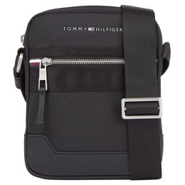 Tommy Hilfiger Mini Bag TH ELEVATED NYLON MINI REPORTER, Herrenschultertasche Tasche Herren Umhängetasche, schwarz