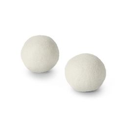 Tchibo 2 Trocknerbälle aus Wolle - Creme - Wolle
