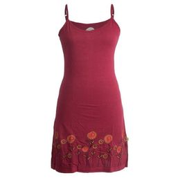 Vishes Sommerkleid Besticktes Rosen Kleid mit verstellbaren Trägern Boho