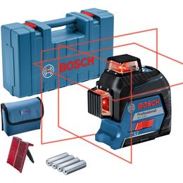 Bosch Linienlaser GLL 3-80, mit 4 x 1,5 V-LR6-Batterie - 0601063S00