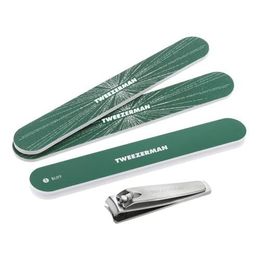 Tweezerman - Emerald Shimmer Manicure Kit - Nagelpflege Set - manicure Kit Emerald Set