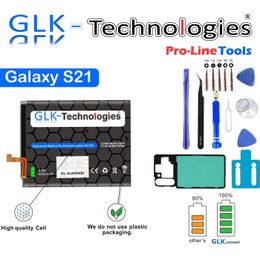 GLK-Technologies Samsung Galaxy S21 5G SM-G991B EB-BG991ABY Handy-Akku nklusive Profi Werkzeug Set 4200 mAh