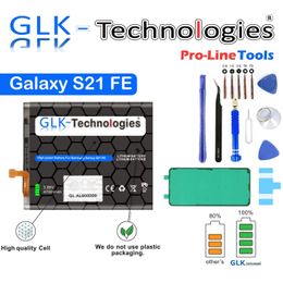 GLK-Technologies Samsung Galaxy S21 FE 5G SM-G990 EB-BG990ABY Handy-Akku Inklusive Profi Werkzeug Set 4700 mAh