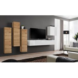 JVmoebel Wohnzimmer-Set Wohnzimmer Wohnwand Wandschrank Sideboard Einrichtung TV Ständer