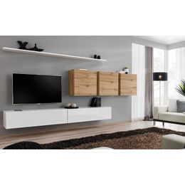 JVmoebel Wohnzimmer-Set Wohnzimmermöbel Modern Wohnwand Wandschrank Sideboard