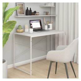 furnicato Schreibtisch Computertisch Weiß 110x60x70 cm Holzwerkstoff