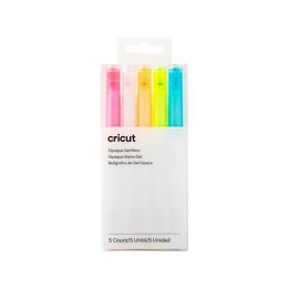 CRICUT 5er Pack Gel Stifte Pink/Weiß/Orange/Gelb/Blau