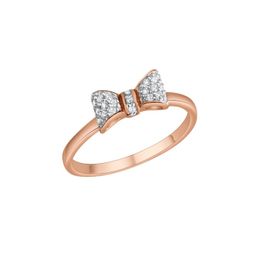 Vivance Fingerring »925-Sterling Silber rhodiniert teilweise rose vergoldet Zirkonia« 060 (19,1) Bezaubernder Damenring aus 925 Silber rhodiniert