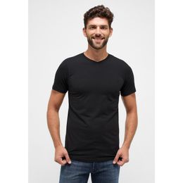 Eterna Herren V-Shirt schwarz M
