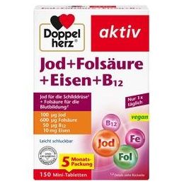 Queisser Doppelherz Jod+Folsäure+Eisen+B12 Tabletten 150 St