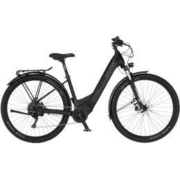 FISCHER BIKE FISCHER Fahrrad E-Bike TERRA 8.0i 43, 10 Gang Shimano Deore Schaltwerk, Kettenschaltung, Mittelmotor, 711 Wh Akku, (mit Fahrradschloss), schwarz