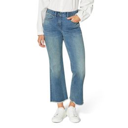 Madeleine Mode MADELEINE 7/8-Jeans mit Fransensaum Damen bleached / blau