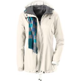 Damen Funktionsjacke mit Innentasche, kn&ouml;pfbar wollwei&szlig;, Gr&ouml;&szlig;e 38