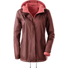 Damen Funktionsjacke mit Innentasche, kn&ouml;pfbar kastanienbraun, Gr&ouml;&szlig;e 24