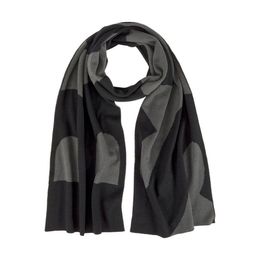 BOSS Green Schal Acro_Scarf-X, in gemustertem Design, grau