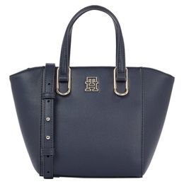 Tommy Hilfiger Shopper TH TIMELESS BAG, mit goldenen Details und TH-Emblem vorne, blau