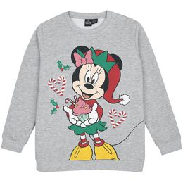 Micky Mouse Mickey Mouse Kids - X-Mas -Minnie Sweatshirt grau in 104