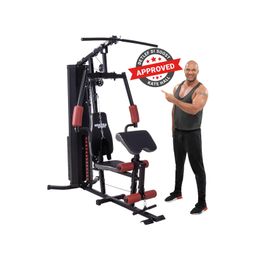 miweba Sports 50in1-Kraftstation MK500 Pro, Fitnessstation mit ca. 60 kg Seilzug, Butterfly, Zugturm