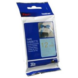 Brother P-Touch Band TZe-RL34 gold auf textil hellblau 12mm / 4m