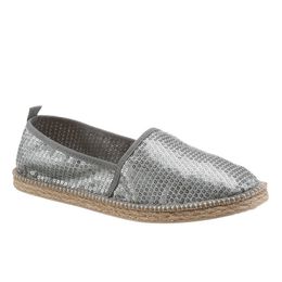 Citywalk Große Größen: CITY WALK Espadrille, grau, Gr.36