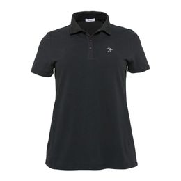 sheego Große Größen: Poloshirt, schwarz, Gr.56/58