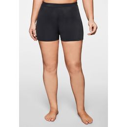 sheego Große Größen: Badeshorts mit Shape-Effekt, elastisch, schwarz, Gr.48