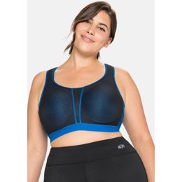 sheego Große Größen: Sport-BH aus Coolmax®, im Komfort-Schnitt, italienblau, Gr.90D