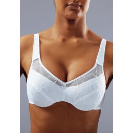 Petite Fleur Große Größen: Doppelpack Minimizer-BHs mit unterlegten Cups, schwarz+weiß, Gr.90C